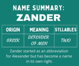 Middle Names for Zander (120 Combinations that Flow Well)
